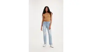 LEVI'S 501 Original Fit Jeans - Destructed Light Indigo