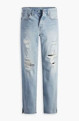 LEVI'S 501 Original Fit Jeans - Destructed Light Indigo
