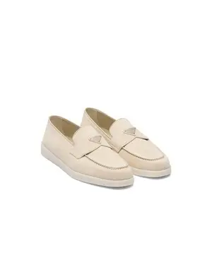 Prada Suede Loafers - Neutral