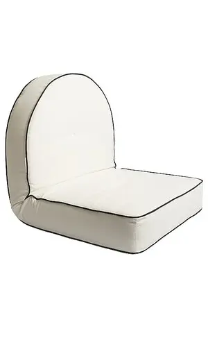BUSINESS & PLEASURE Reclining Pillow Lounger In White - Antique White
