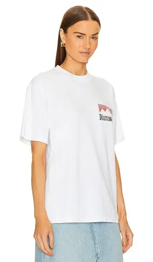 DIAMOND CROSS RANCH Three Peaks T-shirt - White
