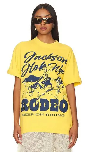 DIAMOND CROSS RANCH Buck T-shirt - Yellow