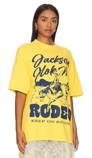 DIAMOND CROSS RANCH Buck T-shirt - Yellow