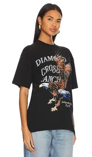 DIAMOND CROSS RANCH Wing Span T-shirt - Black