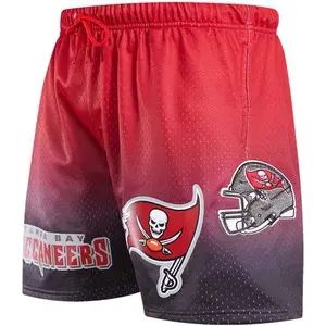 PRO STANDARD Red Tampa Bay Buccaneers Ombre Mesh Shorts