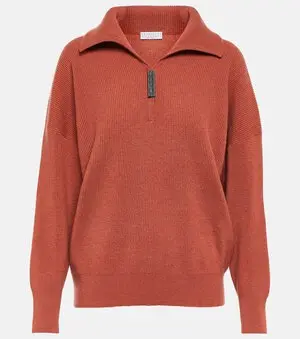 Brunello Cucinelli Red Cashmere Jumper