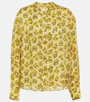 Isabel Marant Étoile Isabel Marant Leidy Printed Satin Blouse Multicoloured