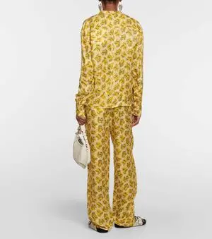 Isabel Marant Étoile Leidy Printed Satin Blouse