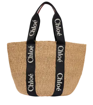Chloé Woody Large Basket Bag - Beige