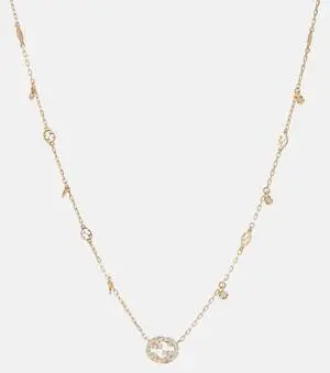 Gucci Interlocking G Necklace With Diamonds - Gold