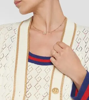 Gucci Interlocking G Necklace With Diamonds