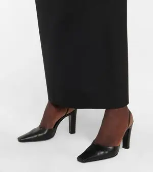 THE ROW Slingback Leather Pumps