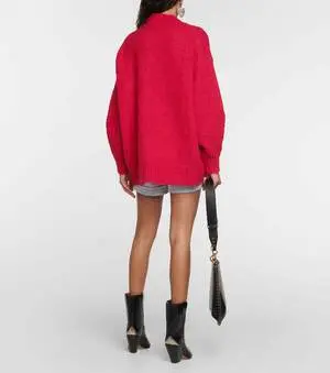 Isabel Marant Étoile Idol Mohair Blend Mock Neck Sweater - Pink