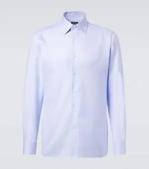 Zegna Cotton Poplin Shirt - Blue