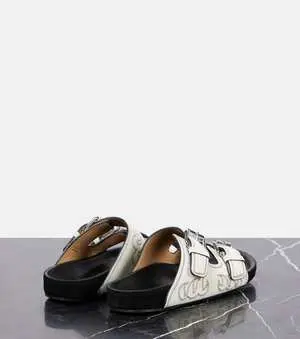Isabel Marant Lennyo Embellished Suede Sandals
