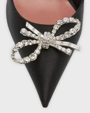 Amina Muaddi Rosie Slingback Pumps - Black