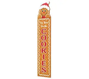 GLITZHOME 42' Wood Gingerbread 'cookies' Po Ch Sign - One-color