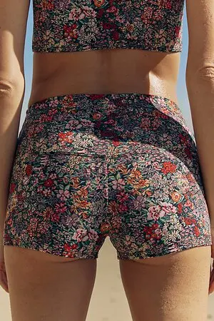 MONTCE Micro High-waisted Boyshort Surf Bottoms - Mara Floral