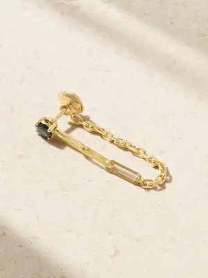 Yvonne Léon 18-karat Sapphire Single Earring - Gold
