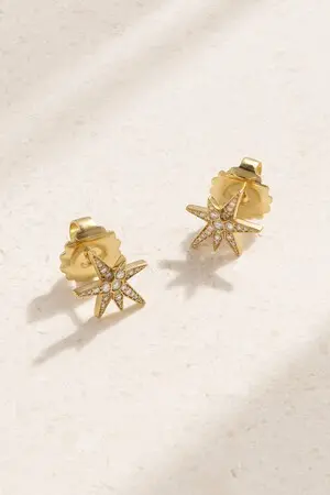 OLE LYNGGAARD COPENHAGEN Funky Stars 18-karat Diamond Earrings - Gold