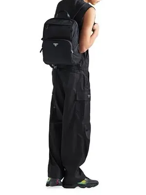 Prada Re-nylon And Saffiano Leather Backpack