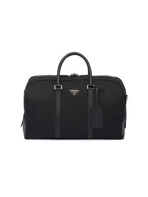 Prada Re-nylon And Saffiano Leather Duffel Bag