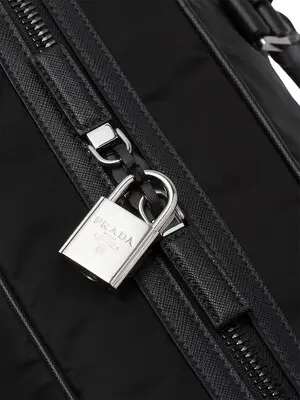 Prada Re-nylon And Saffiano Leather Duffel Bag