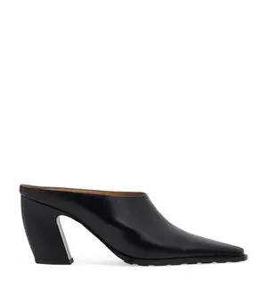 Bottega Veneta Leather Tex Mules 70
