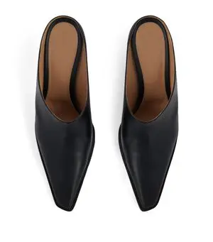 Bottega Veneta Leather Tex Mules 70