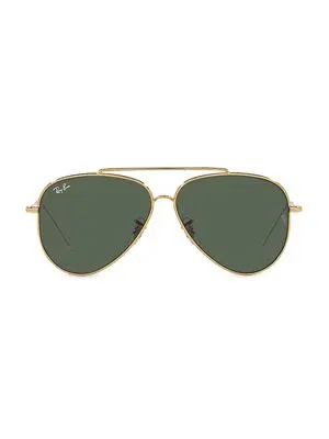 Ray-ban Rbr0101s 59mm Reverse Aviator Sunglasses Arista