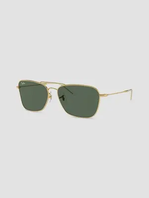 Ray-ban Rbr0102s 59mm Aviator Sunglasses - Gold Flash