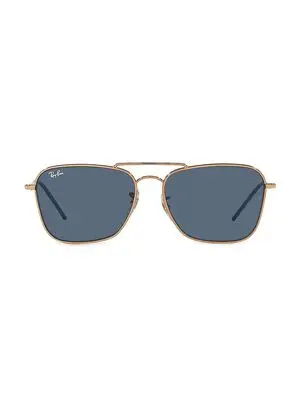 Ray-ban Rbr0102s 59mm Aviator Sunglasses Rose Gold