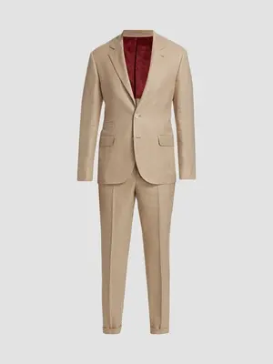 Brunello Cucinelli Linen & Silk Two-piece Suit - Tan