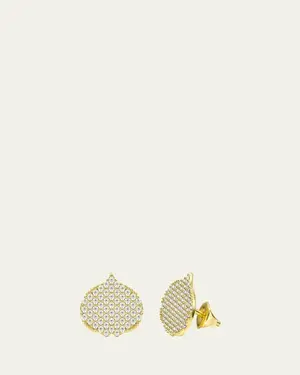 KAMAL Eye Adore Diamond Stud Earrings - Gold