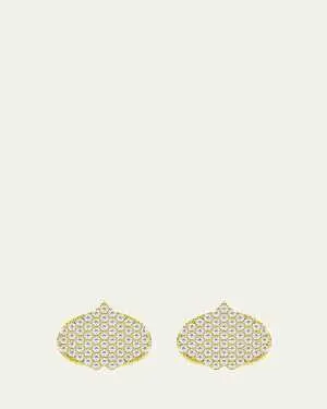 KAMAL KAMAL Eye Adore Diamond Stud Earrings Yellow Gold