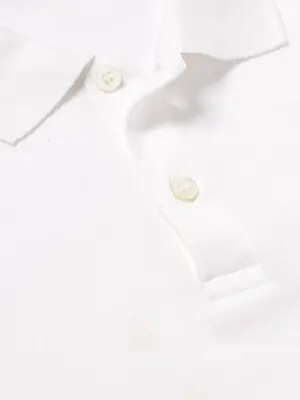 Sunspel Cotton-piqué Polo Shirt - White