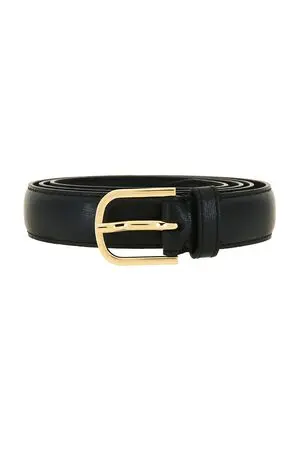 TOTEME Slim Trouser Leather Belt - Black