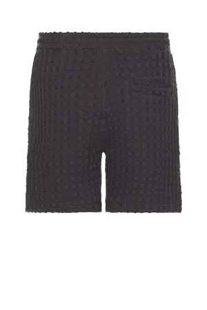 Oas Porto Waffle Shorts - Nearly Black