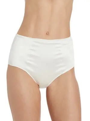 Kiki De Montparnasse Tous Les Jours High-waist Stretch-silk Brief