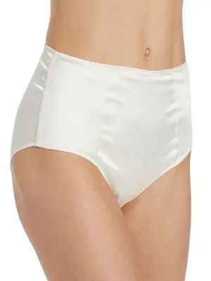 Kiki De Montparnasse Tous Les Jours High-waist Stretch-silk Brief