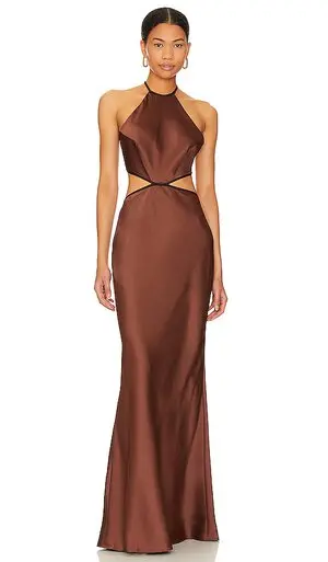 Misha Collection Edem Backless Maxi Dress