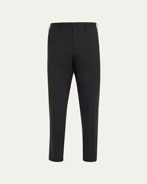 Incotex Super 150s Wool Dress Pants - Black