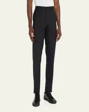 Incotex Super 150s Wool Dress Pants - Black