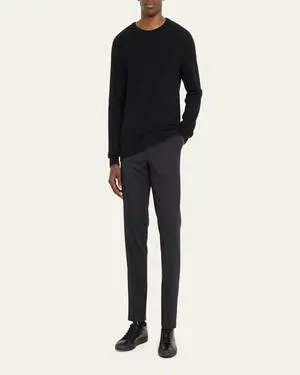 Incotex Super 150s Wool Dress Pants - Black