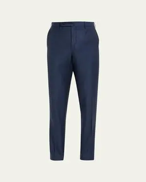Incotex Super 160s Wool Dress Pants - Medium Blue
