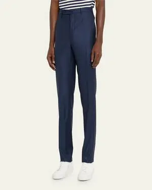 Incotex Super 160s Wool Dress Pants - Medium Blue