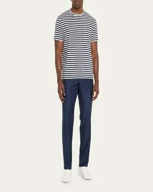 Incotex Super 160s Wool Dress Pants - Medium Blue