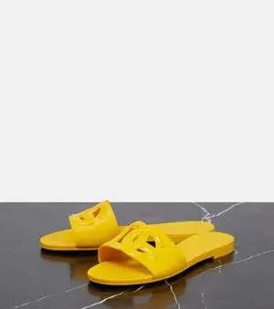 Dolce & Gabbana Rubber Slides - Yellow