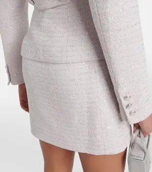 Alessandra Rich Sequined Tweed Blazer