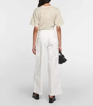 Ag Cargo High-rise Wide-leg Pants